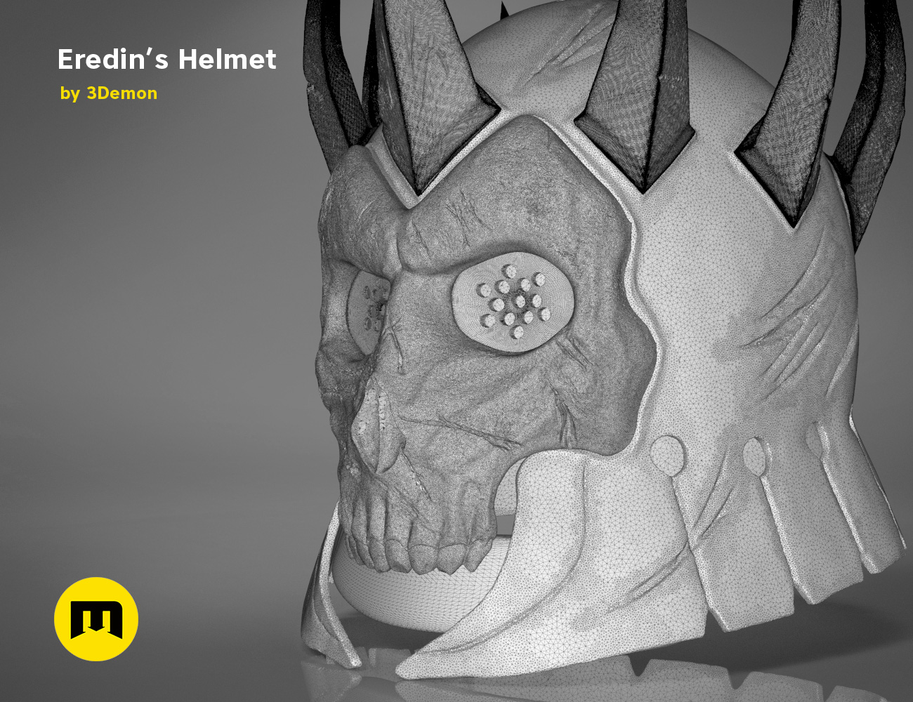 Download STL file Eredin’s helmet - The Witcher Wild Hunt • 3D printing ...