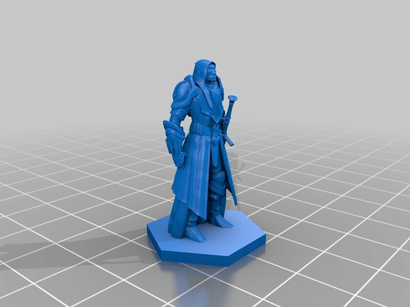 Free STL file Elven ranger - D&D miniature・Template to download and 3D ...