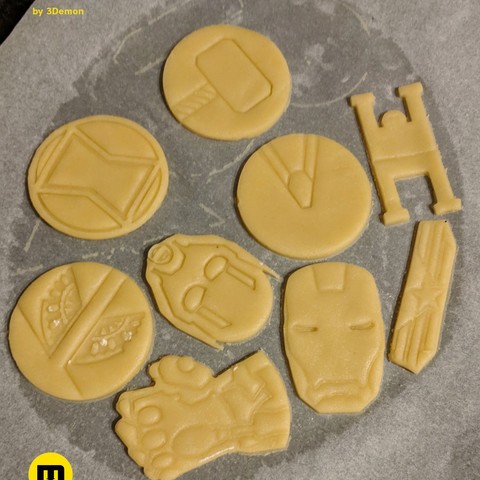 Download 3D printer templates Marvel Cookie Cutters set ・ Cults