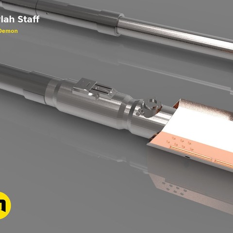 Download 3D printer model Jaylah – Extendable Staff ・ Cults