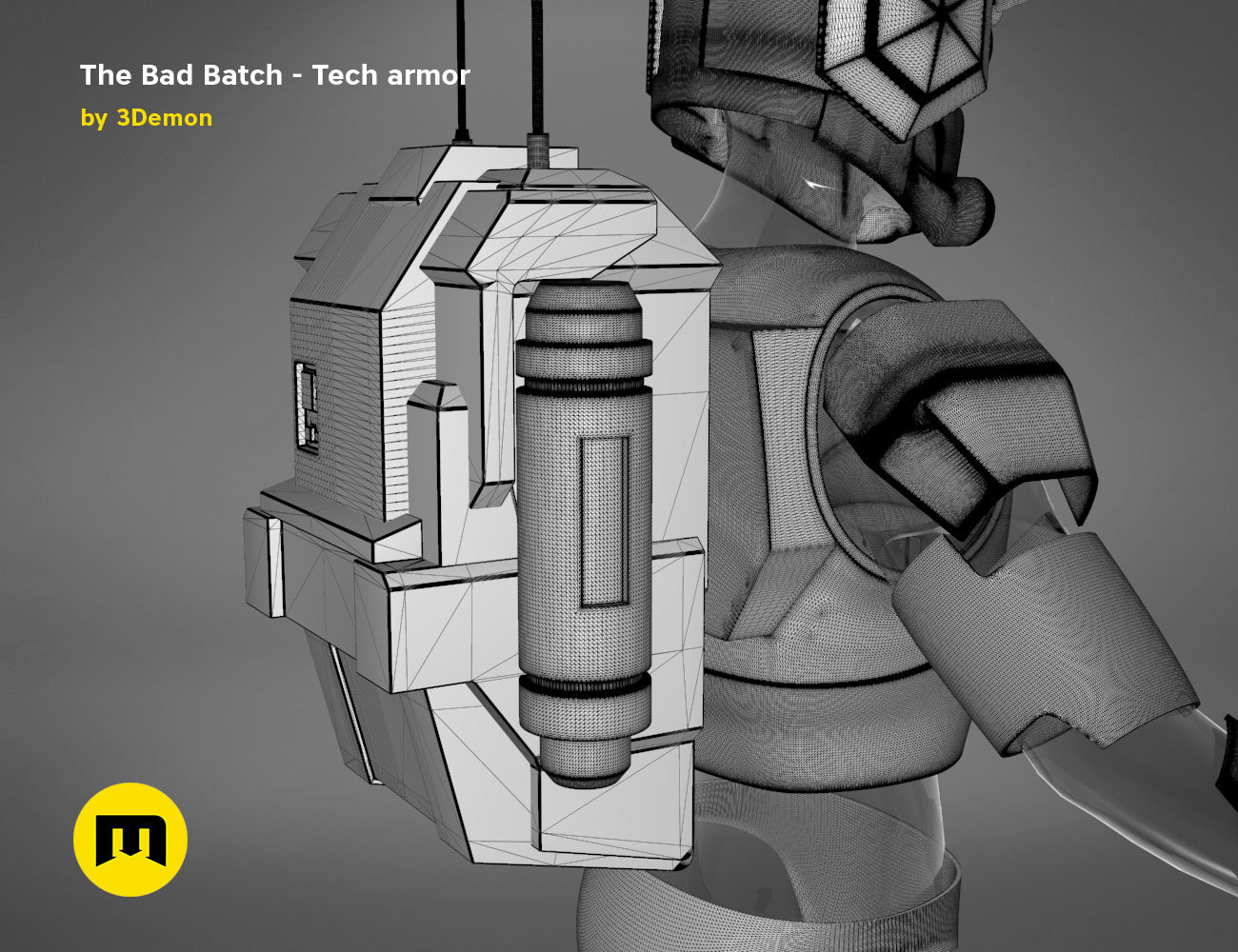 OBJ file The Bad Batch Tech armor 🎬・Model to download and 3D print・Cults
