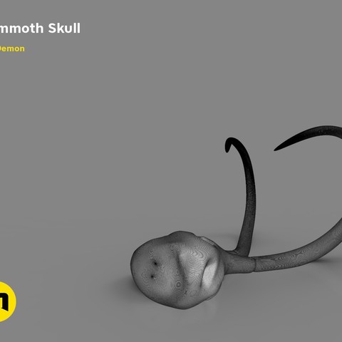 Download OBJ file Mammoth Skull and Ring • Design to 3D print ・ Cults