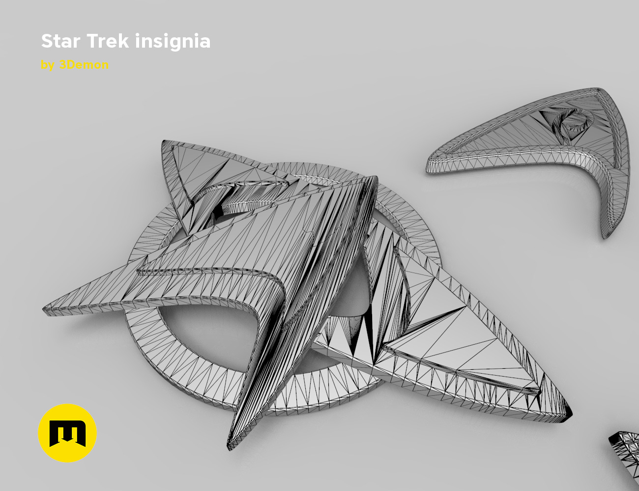 STL file Star Trek Insignia - 3D Print Model ⭐・Model to download and 3D ...