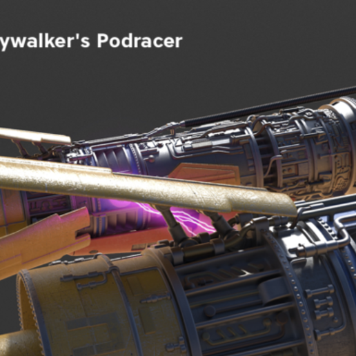 Download STL file Anakin Skywalker's Podracer • 3D print design ・ Cults