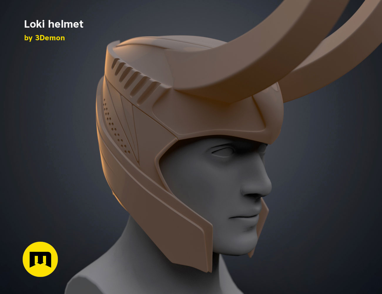 3D file Loki helmet 🪖・3D printable model to download・Cults