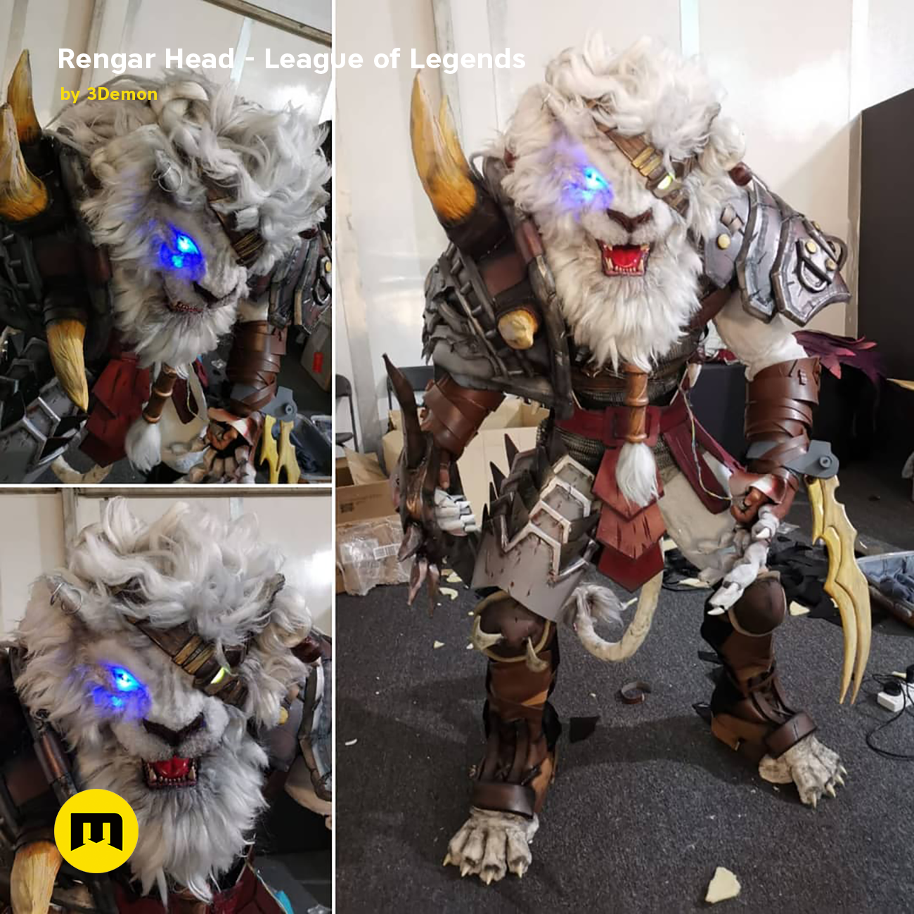 3D file Rengar Head – League of Legends 🎮・Model to download and 3D ...