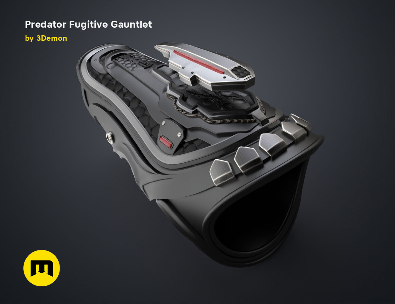 STL file Predator Fugitive Gauntlet 👽・3D printer design to download・Cults