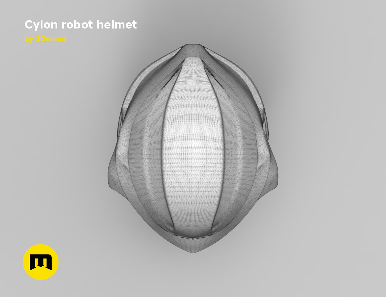 3D file Cylon robot helmet, Batlestar Galactica 🤖・3D printer design to ...