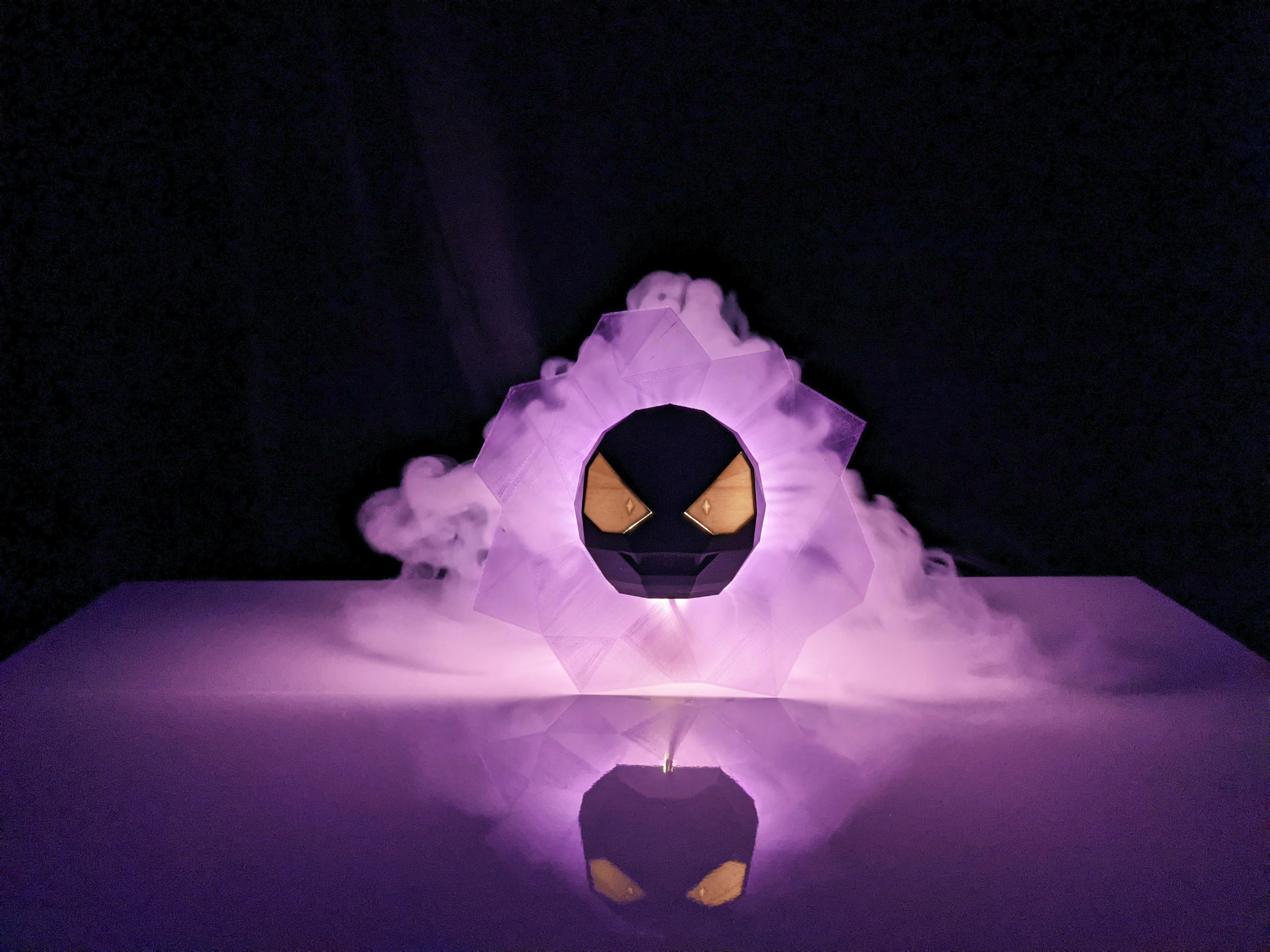 3D file Gastly Low Poly Vapor Decoration 🐉・3D printable model to ...
