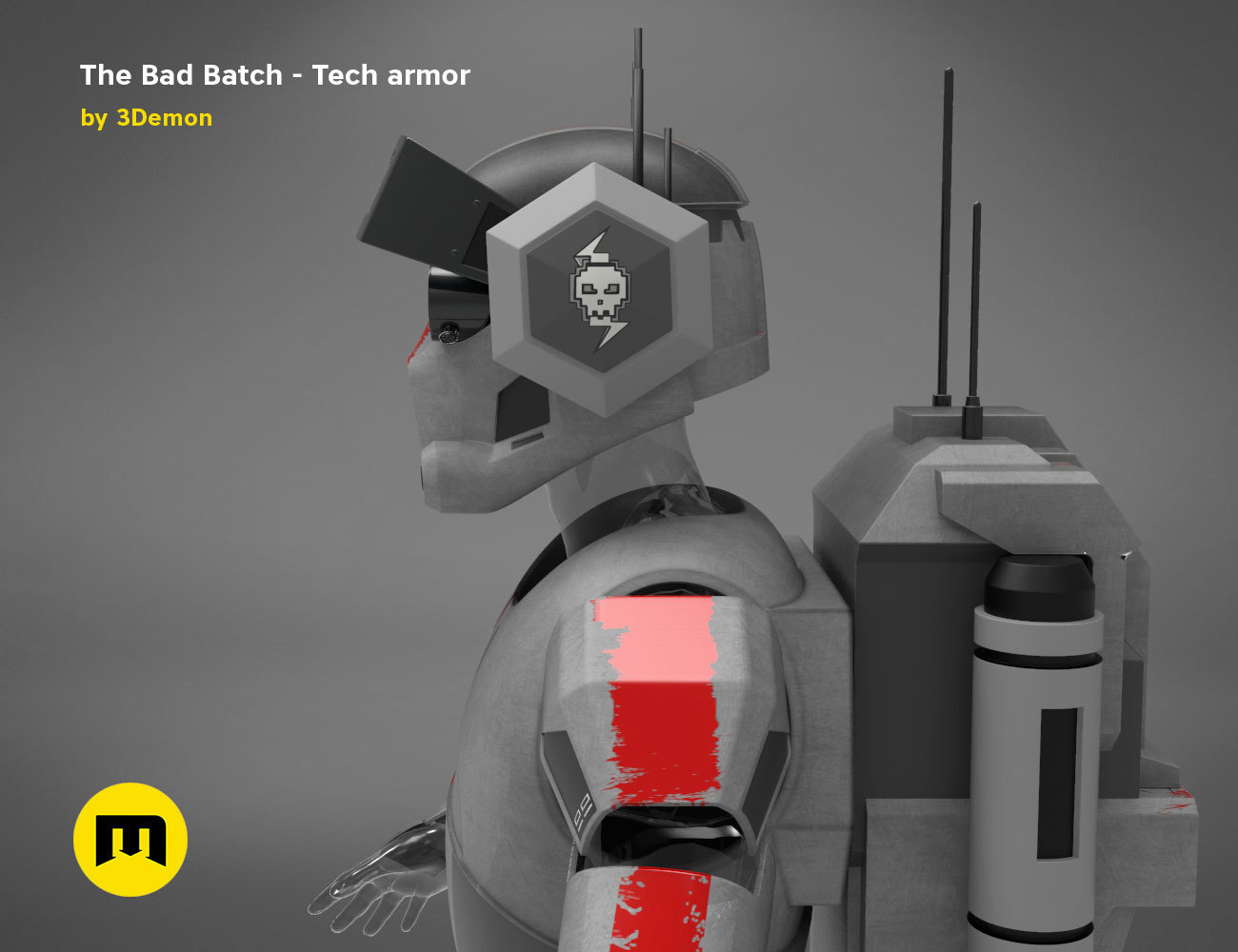 OBJ file The Bad Batch Tech armor 🎬・Model to download and 3D print・Cults