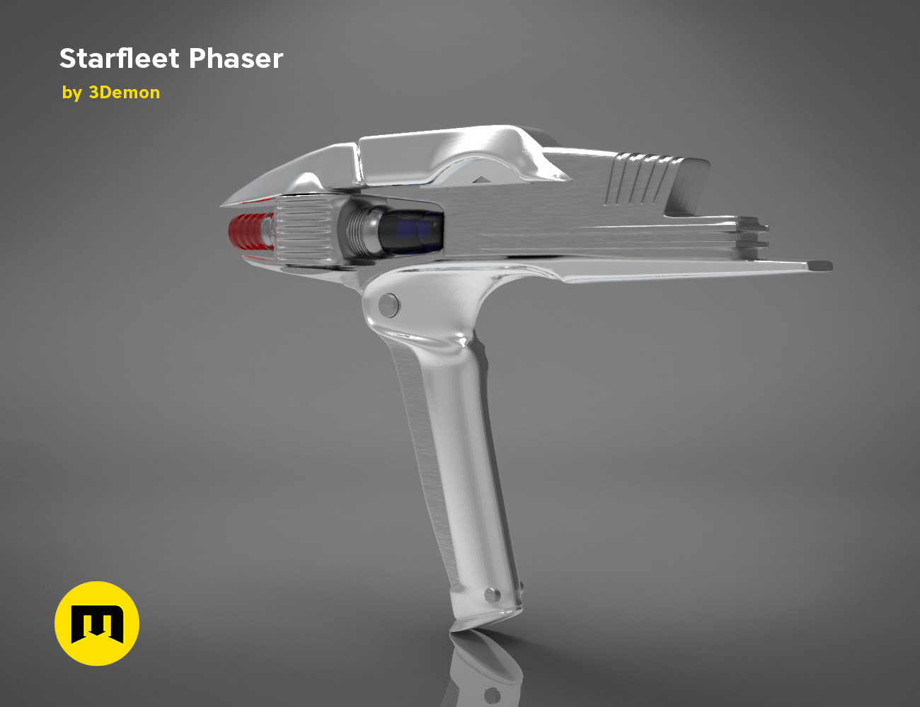 STL file Starfleet Phaser - Star Trek ⭐・3D printing design to download ...