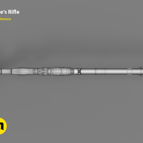 Download OBJ file Ashe’s rifle from overwatch • 3D printable design ・ Cults