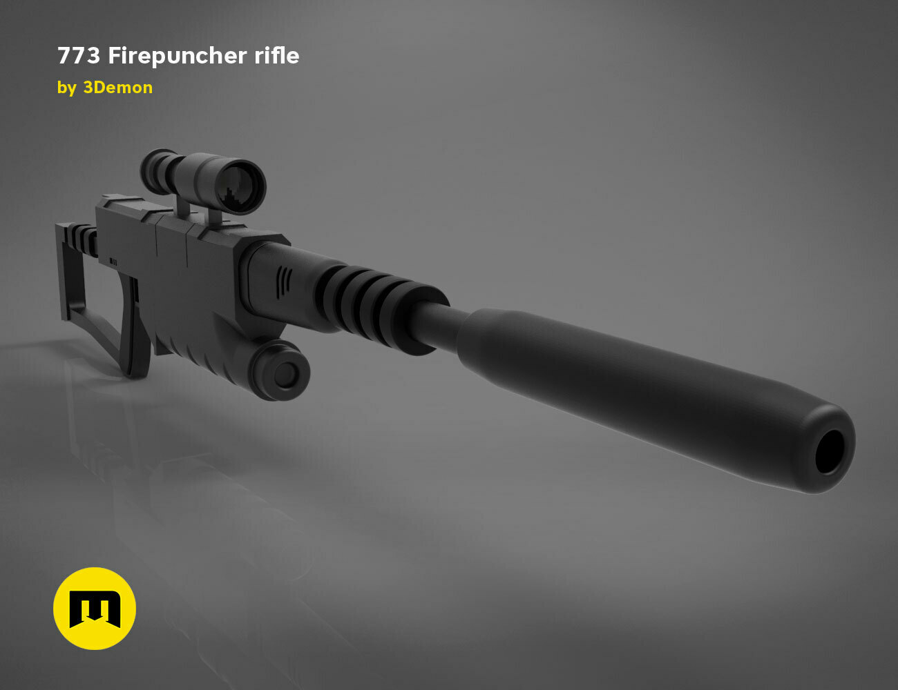 3D file 773 Firepuncher rifle ⭐・3D print design to download・Cults