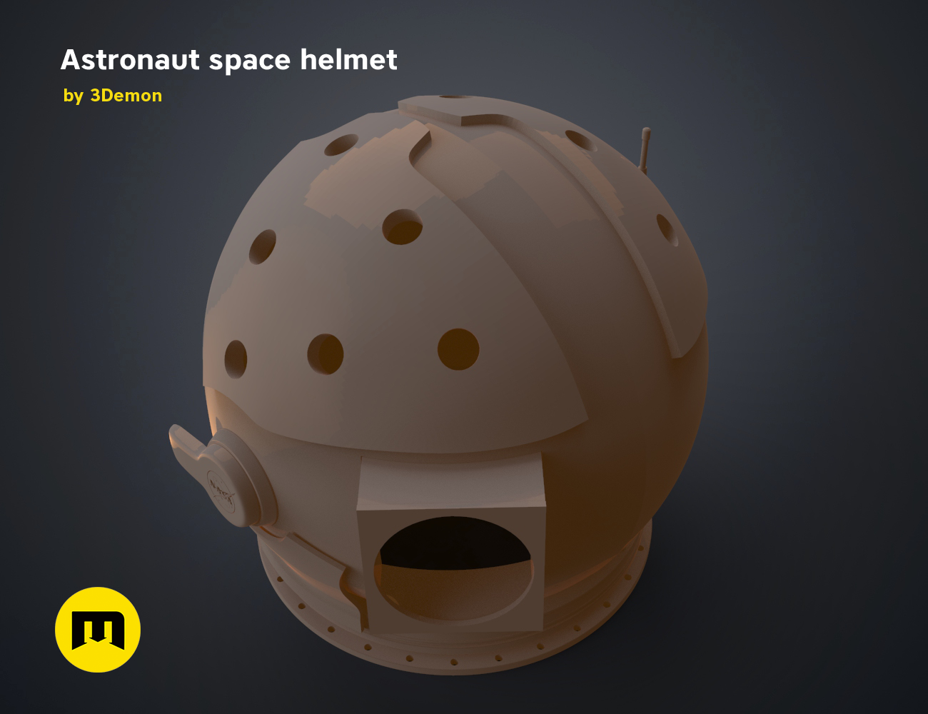 3D file Astronaut space helmet 🧑‍🚀・3D printer design to download・Cults