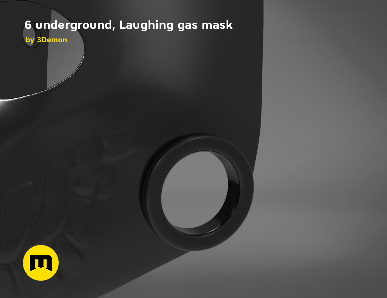 3D file Laughing Gas Mask - 6 underground 🤣・3D printable model to ...