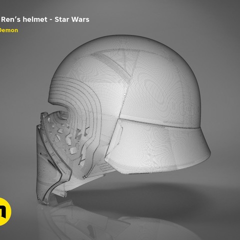 Download STL file KyloRen's helmet - Star Wars ・ Cults