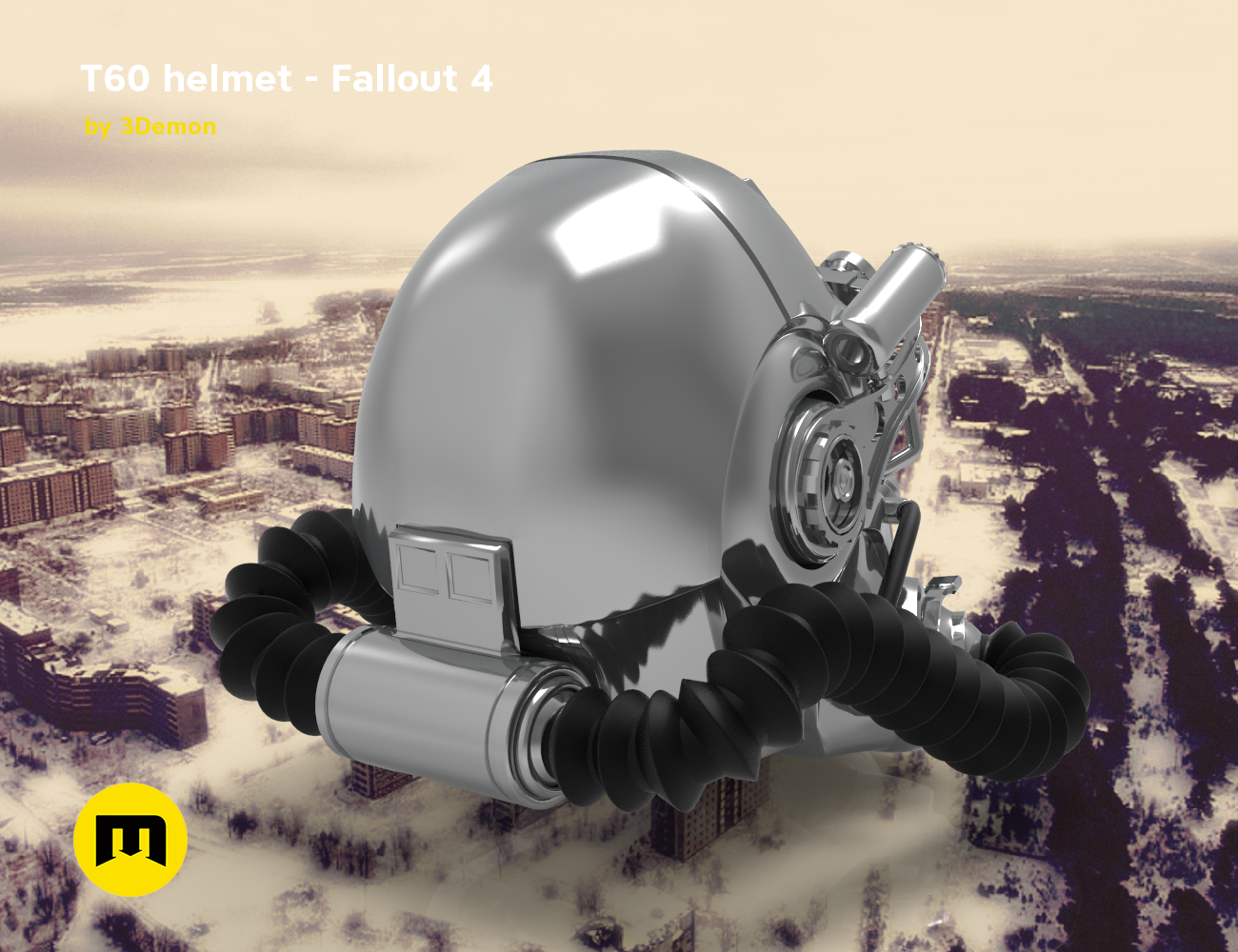 OBJ file T60 helmet - Fallout 4 🪖・3D printer design to download・Cults