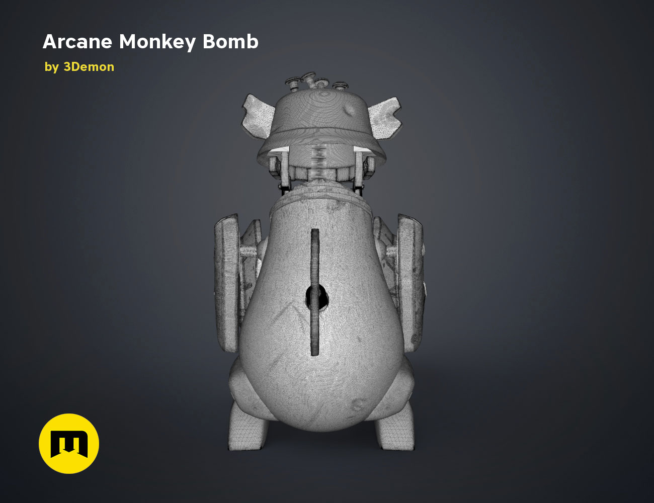 3D file Arcane Monkey Bomb 🐒・Design to download and 3D print・Cults