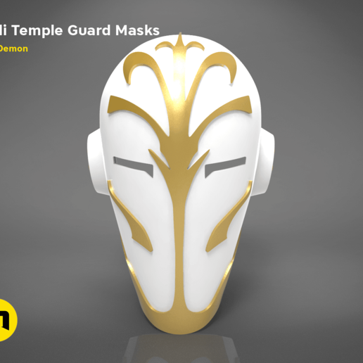 Download OBJ file 4 Jedi Temple Guard Masks • 3D print design ・ Cults