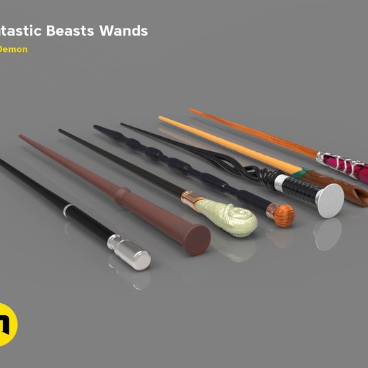 Download 3D printer designs Wand Set from Fantastic Beasts ・ Cults