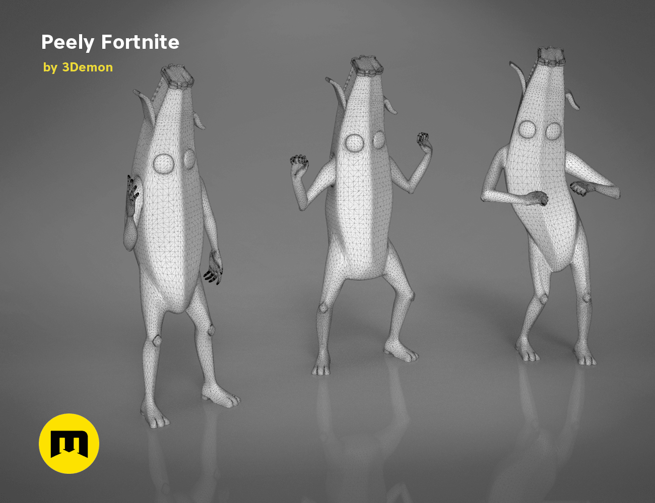 STL file Peely Fortnite Banana Figures 🍌・Model to download and 3D print ...