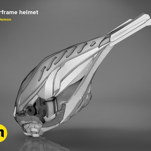 Download 3D printing files Warframe helmet ・ Cults