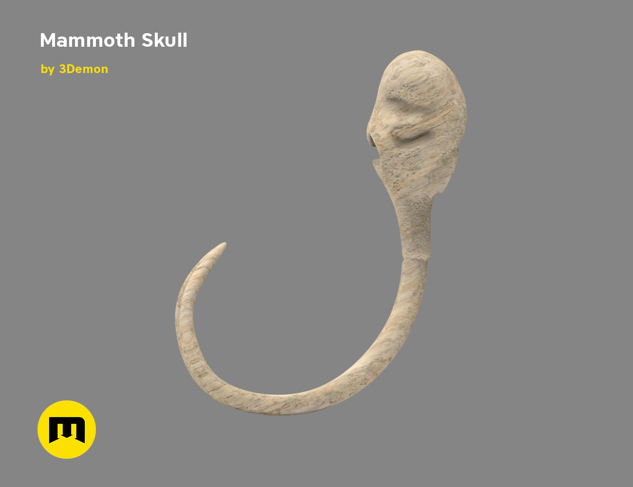 Download OBJ file Mammoth Skull and Ring • Design to 3D print ・ Cults