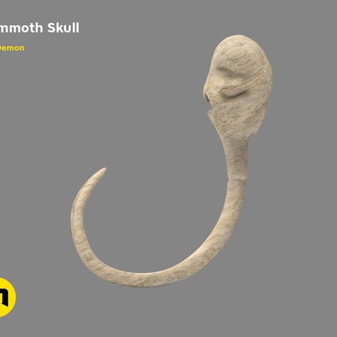 Download OBJ file Mammoth Skull and Ring • Design to 3D print ・ Cults