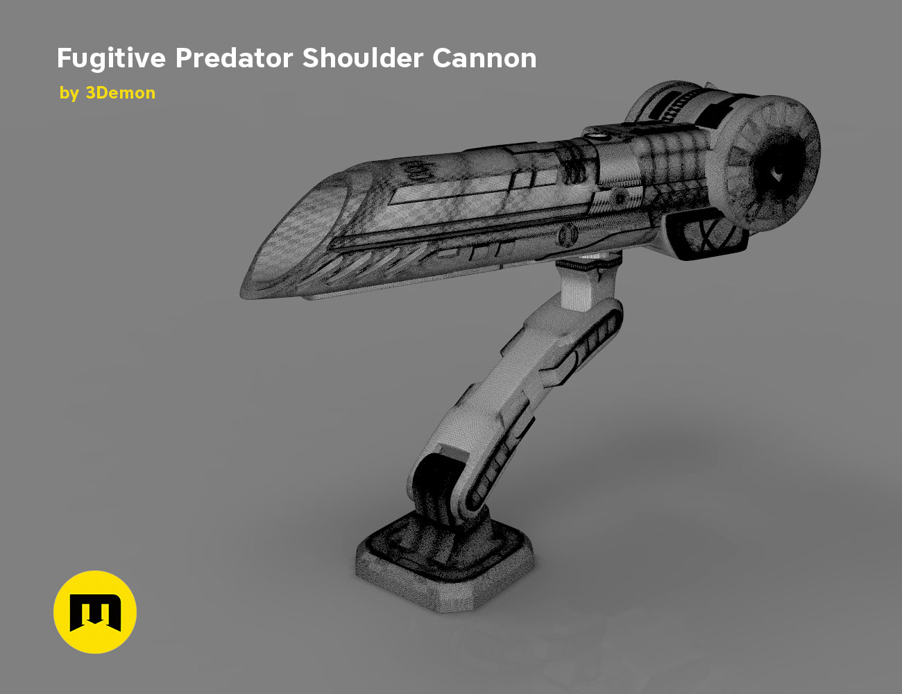 Download OBJ file Predator Plasma Cannon • 3D printable design ・ Cults