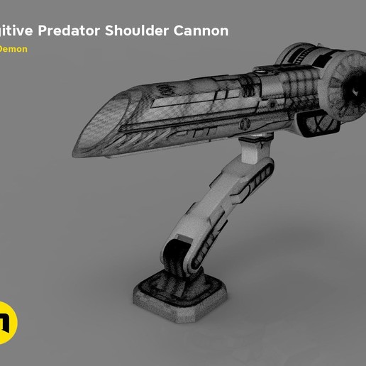 Download OBJ file Predator Plasma Cannon • 3D printable design ・ Cults