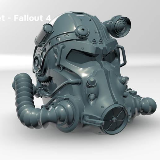 Download 3D printing designs T60 helmet - Fallout 4 ・ Cults
