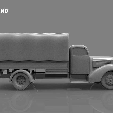 Download OBJ file Praga RND 1950 truck • 3D print object ・ Cults
