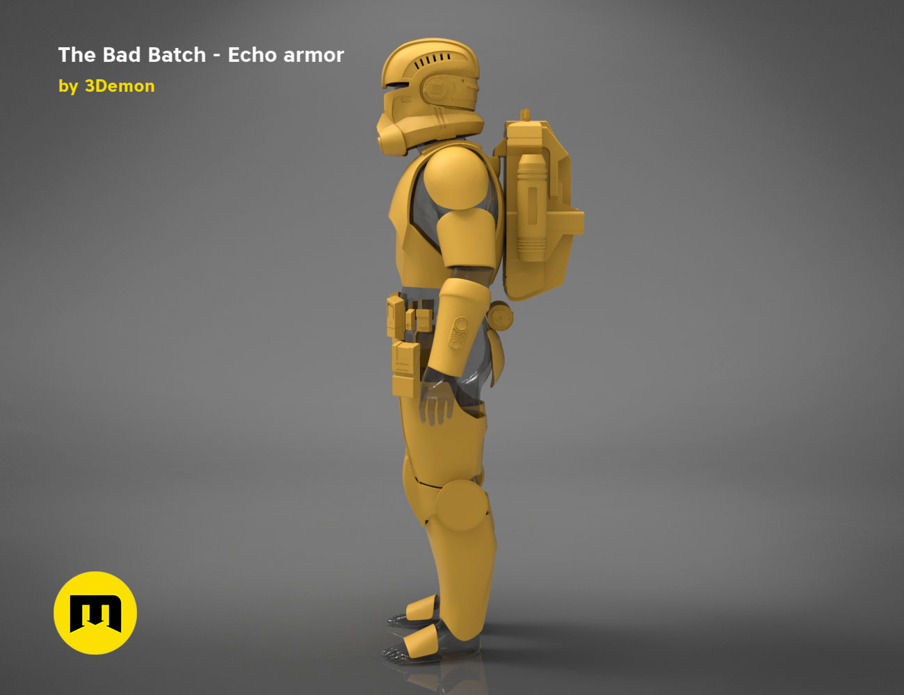 3D file The Bad Batch Echo armor 🪖・3D printable model to download・Cults