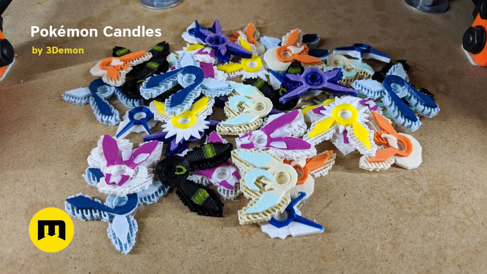 Télécharger fichier STL Pokémon Bougies d'anniversaire Eeveelutions et ...