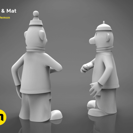 Download 3D model Pat & Mat Figures ・ Cults