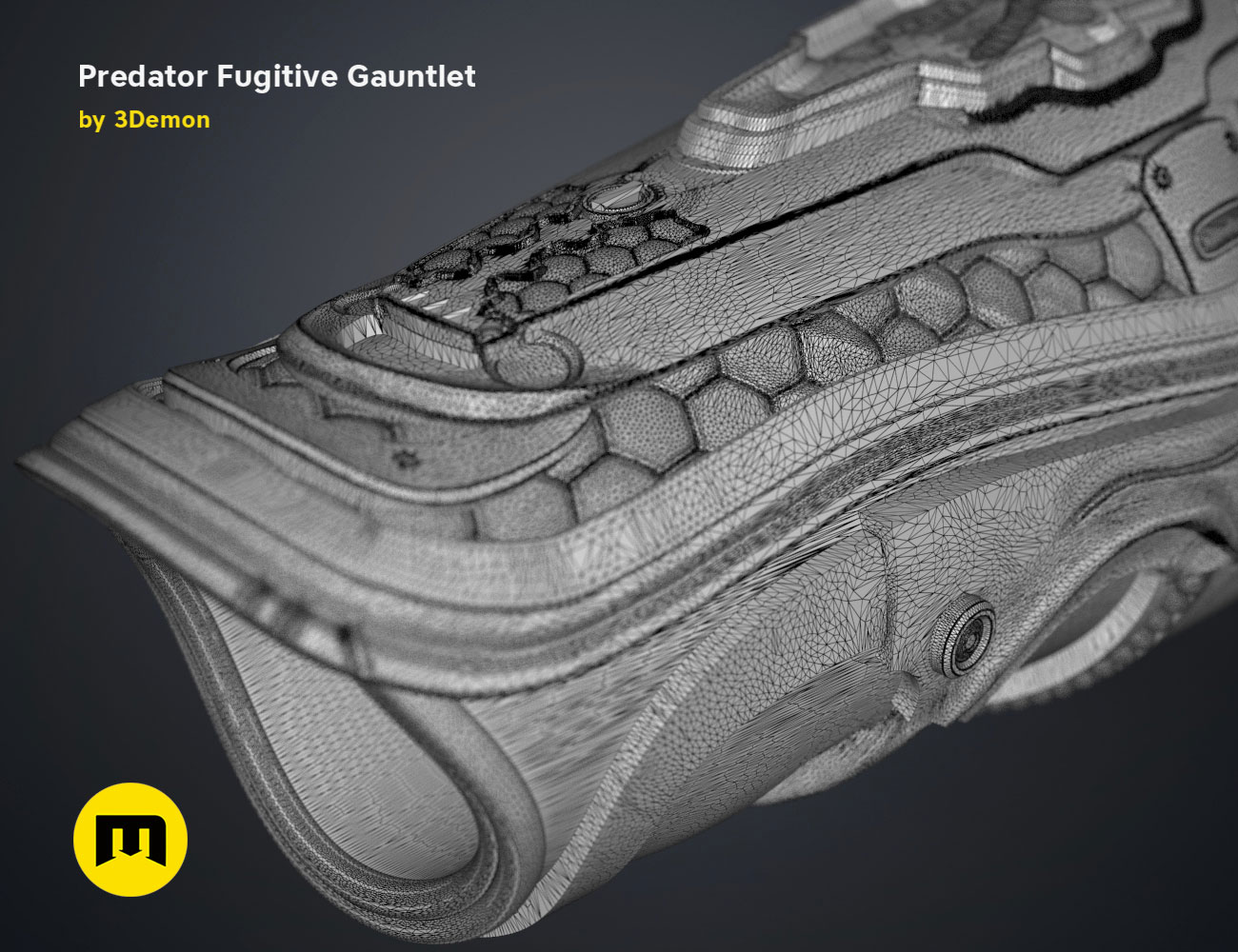 STL file Predator Fugitive Gauntlet 👽・3D printer design to download・Cults
