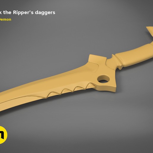 Download 3D printer designs JACK THE RIPPER DAGGERS ・ Cults