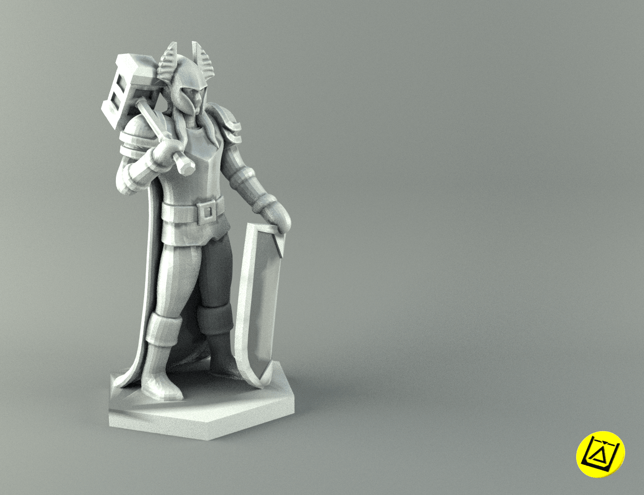 Download STL file ELF PALADIN CHARACTER GAME FIGURES 3D print model ...