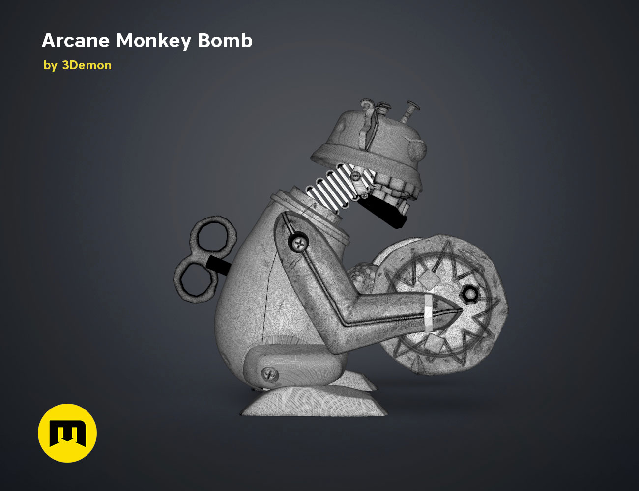 3D file Arcane Monkey Bomb 🐒・Design to download and 3D print・Cults