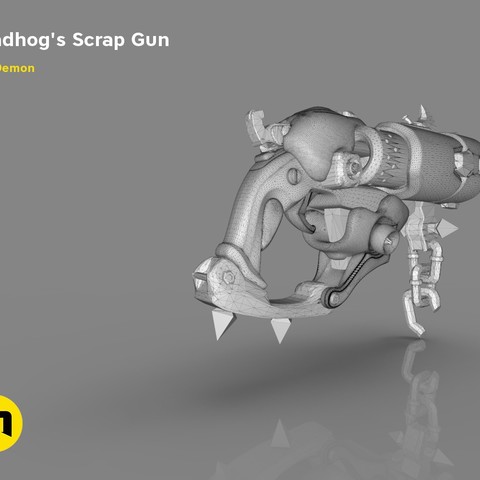 Download OBJ file Roadhog scrap gun – Overwatch game • 3D printable ...