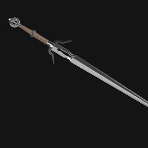 Download 3D printing models Ciri's sword from The Witcher 3 ・ Cults