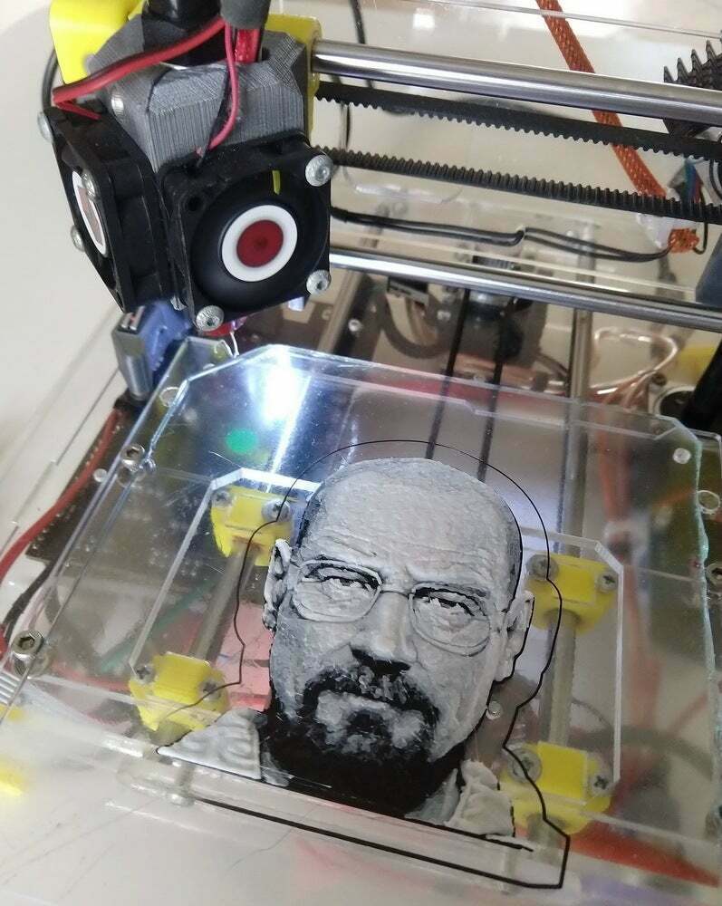 Free STL file Walter White Litho Black/White 👫・Design to download and ...