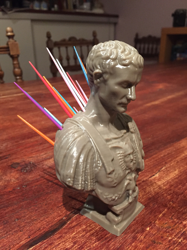 Free 3D file Caesar Toothpick holder・3D print design to download・Cults