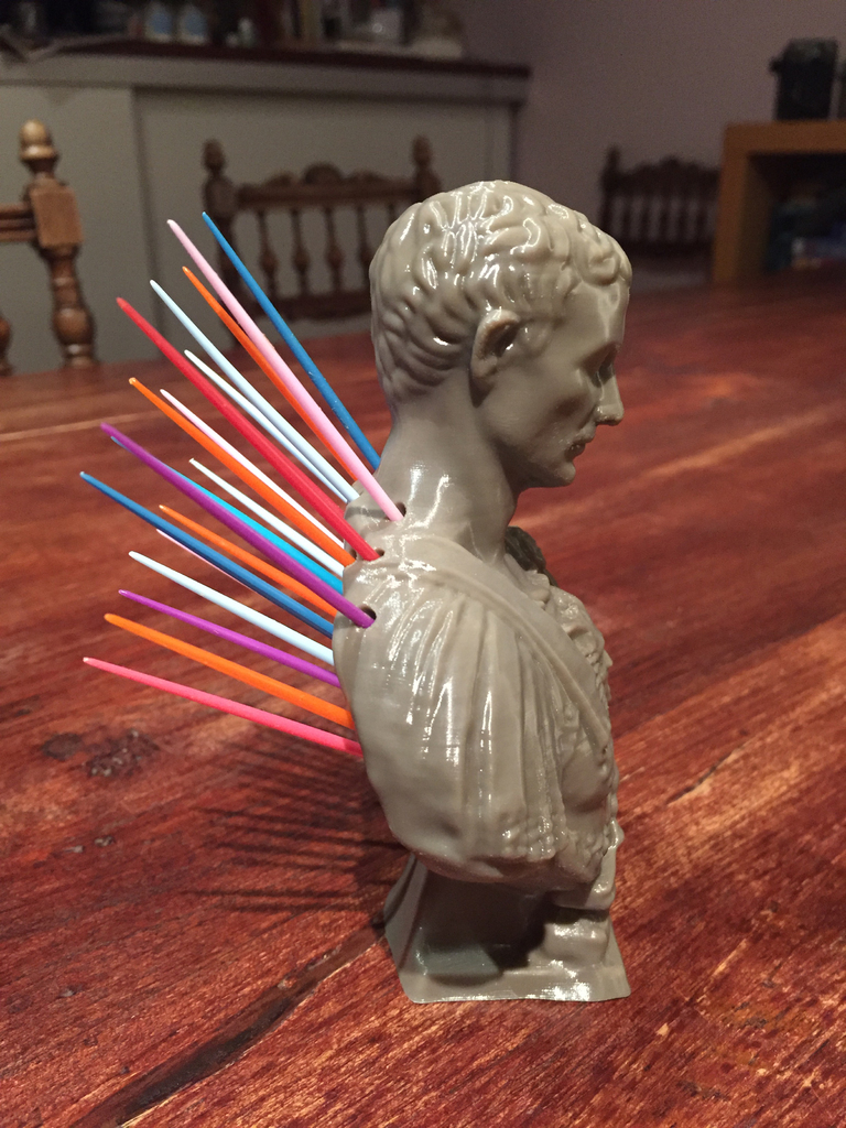 Free 3D file Caesar Toothpick holder・3D print design to download・Cults
