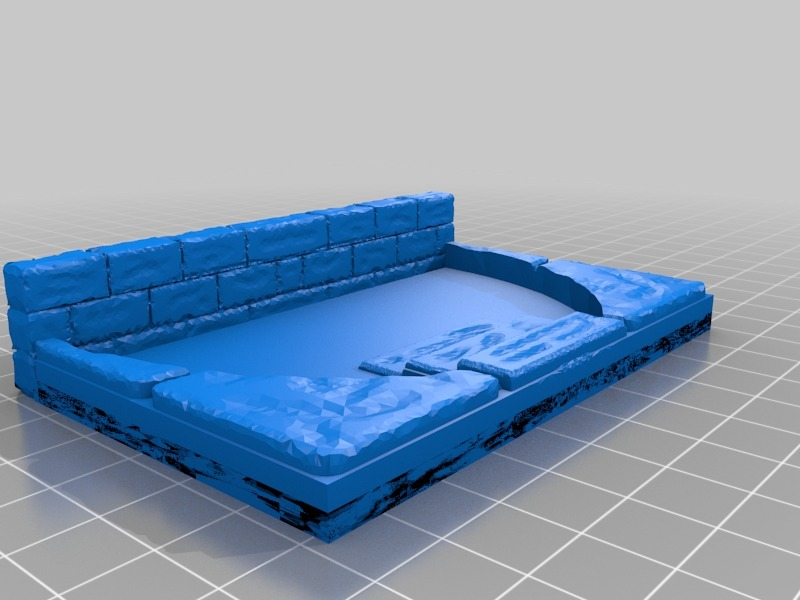 Free 3D file TT Dungeon Pool - Single Wall 3x2 concave + stair・3D print ...