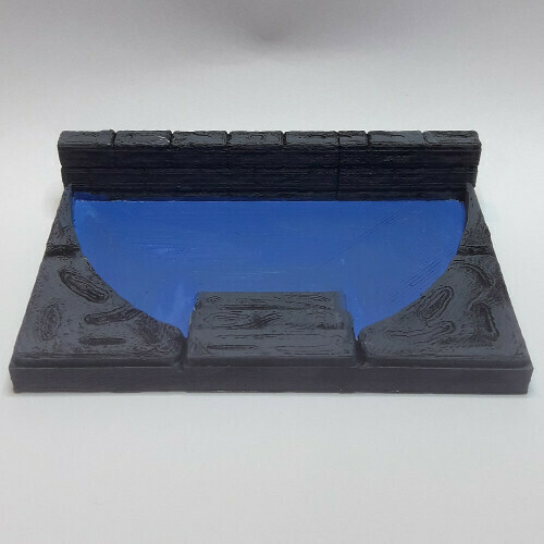 Free 3D file TT Dungeon Pool - Single Wall 3x2 concave + stair・3D print ...
