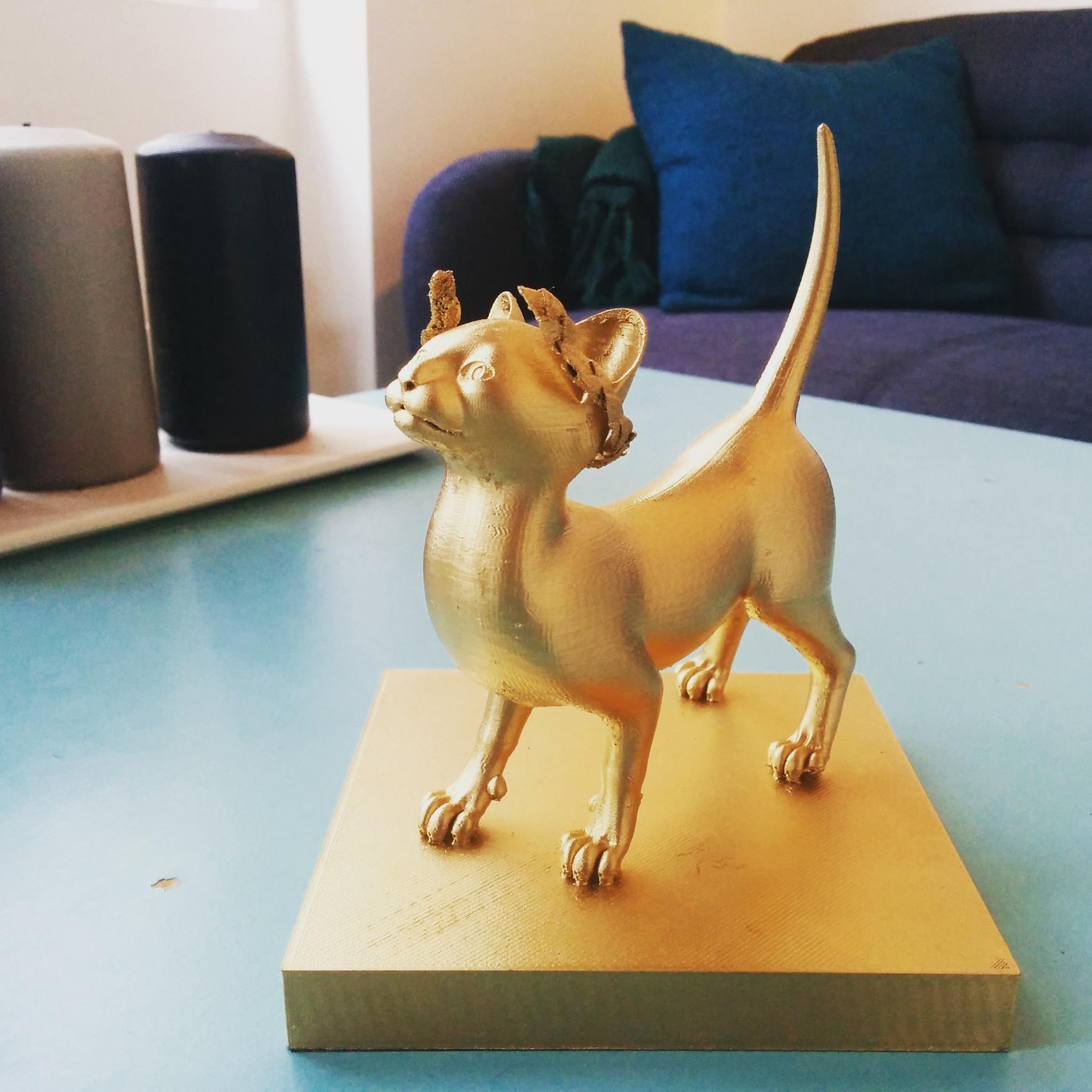 Бесплатный STL файл Trophy - The Golden Kittens・3D-печать объекта для ...