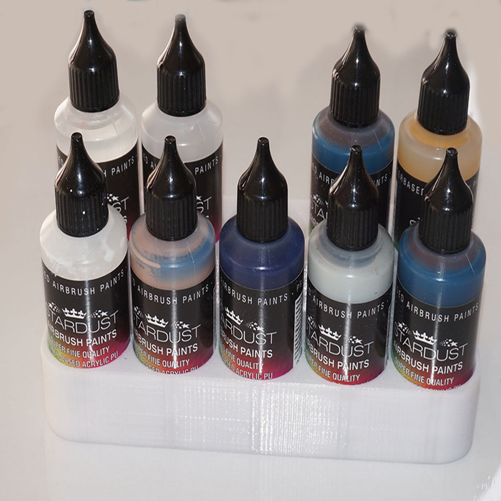 Free 3D file Stardust colors display, 60ml bottles・3D printable object ...