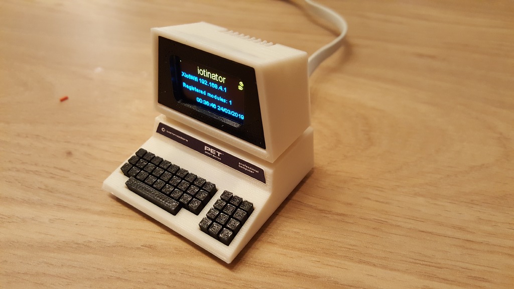 Free 3D file Mini Commodore PET with ESP8266 and SSD1306 Oled Screen 🔧 ...