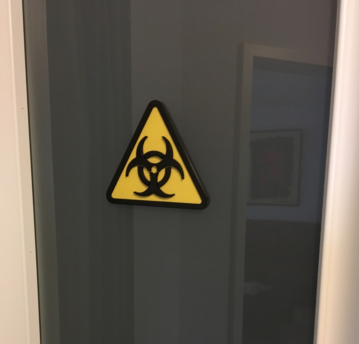 Download free STL file Biohazard Door Sign • 3D print design ・ Cults